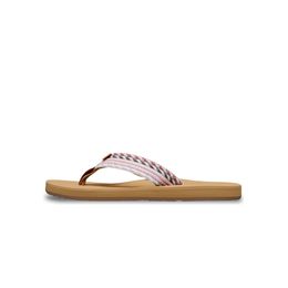 Roxy Zehentrenner 'Porto Rope' Damen Gr&ouml;&szlig;e 40 beige / rosa / wei&szlig;