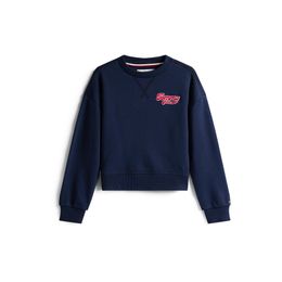 Tommy Hilfiger Sweatshirt M&auml;dchen Gr&ouml;&szlig;e 110 navy / rot / wei&szlig;
