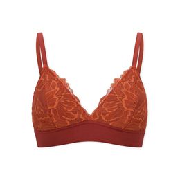 Schiesser B&uuml;gelloser BH ' Unique Premium ' Damen Gr&ouml;&szlig;e 85 dunkelorange