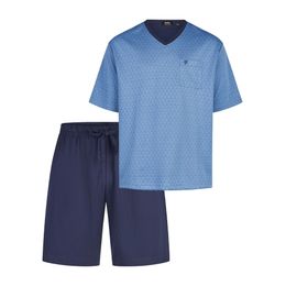 Hajo Pyjama kurz 'Klima Light' Herren Gr&ouml;&szlig;e XL blau