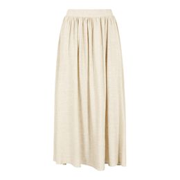 Apricot Linen Blend Pleated Midaxi Skirt ' ' Damen Gr&ouml;&szlig;e 34 khaki