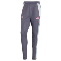 adidas Performance Sporthose 'Messi' Herren Gr&ouml;&szlig;e S dunkelgrau / mint / hellpink