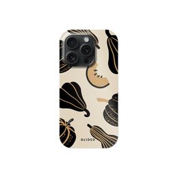 Glided Smartphoneh&uuml;lle 'Beige and Black Pumpkin Glided Handyh&uuml;lle' Damen Gr&ouml;&szlig;e iPhone 15 Plus schwarz