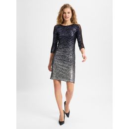 Ambiance Coctailkleid Damen Gr&ouml;&szlig;e 40 royalblau / schwarz / silber