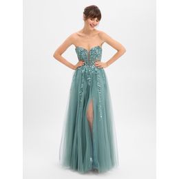 LUXUAR Fashion Abendkleid Damen Gr&ouml;&szlig;e 40 mint Winterkleid