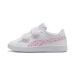Puma Sneaker 'Smash 3.0 Hearty' M&auml;dchen Gr&ouml;&szlig;e 35 rosa / rot / wei&szlig;