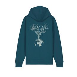 Life-tree Sweater 'Organic Fairwear' female Blue size XXL