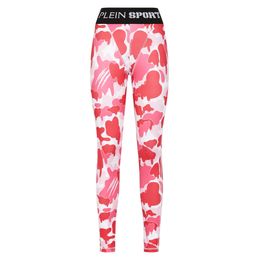 Plein Sport Leggings Damen Gr&ouml;&szlig;e 5XL fuchsia / rosa / dunkelpink / wei&szlig;