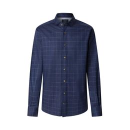 Hackett London Hemd Herren Gr&ouml;&szlig;e M dunkelblau / wei&szlig;