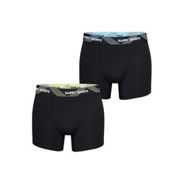 Happy Shorts Retro Pants ' Solids ' Herren Gr&ouml;&szlig;e S schwarz