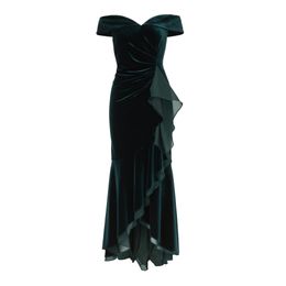 Adrianna Papell Abendkleid Damen Gr&ouml;&szlig;e 36 dunkelgr&uuml;n Winterkleid