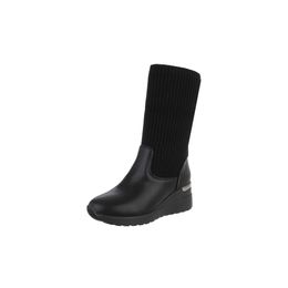 Ital-Design Stiefel Damen Gr&ouml;&szlig;e 38 schwarz Winterschuhe