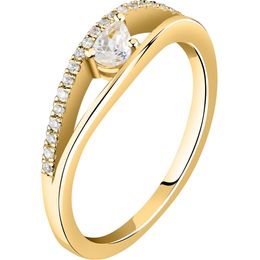 Live Diamond Ring Damen Gr&ouml;&szlig;e 54 gold / wei&szlig;