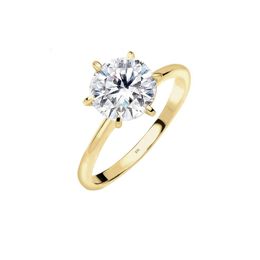 Elli Premium Ring 'Solit&auml;r' female Gold size 56