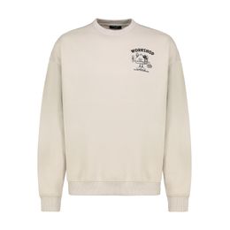Sublevel Sweatshirt 'Worker' Herren Gr&ouml;&szlig;e XL beige / schwarz