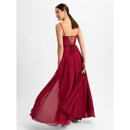 LUXUAR Fashion Abendkleid ' ' Damen Gr&ouml;&szlig;e 32 bordeaux Winterkleid
