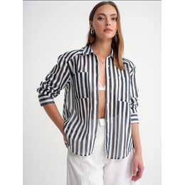 Mixray Bluse Damen Gr&ouml;&szlig;e L marine / wei&szlig;