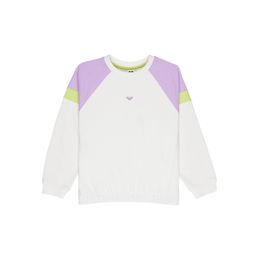 Roxy Sweatshirt 'Swell Spirit ' M&auml;dchen Gr&ouml;&szlig;e 116 hellgelb / lavendel / wei&szlig;
