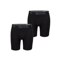 Phil & Co. Berlin Retro Boxer ' Long Boxer Briefs ' Herren Gr&ouml;&szlig;e XXL schwarz