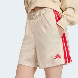 adidas Sportswear Sportshorts Damen Gr&ouml;&szlig;e XS/S beige / rot