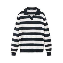 Mango Man Pullover 'Claude' Herren Gr&ouml;&szlig;e XXL marine / wei&szlig;