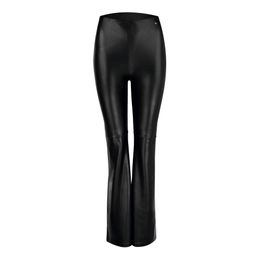 Nur Die Vegane Flared Leggings in Leder-Optik ' Nur Die x KILIAN KERNER ' Damen Gr&ouml;&szlig;e L/XL schwarz