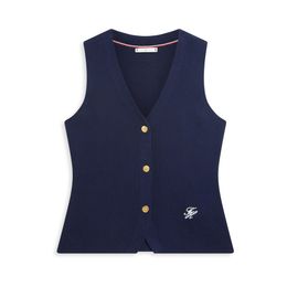 Tommy Hilfiger Strickweste Damen Gr&ouml;&szlig;e M navy / wei&szlig;