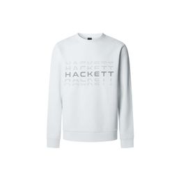 Hackett London Sweatshirt 'HS CLUB CREW' Herren Gr&ouml;&szlig;e L grau / wei&szlig;