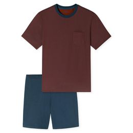 Schiesser Short Pajamas 'Comfort Essentials' male Red size 3XL