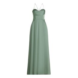 Vera Mont Abendkleid mit Wasserfallausschnitt Damen Gr&ouml;&szlig;e 32 hellgr&uuml;n Winterkleid