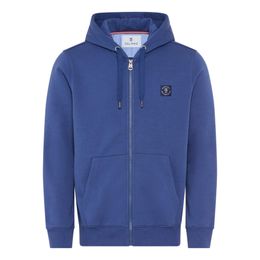 Delmao Sweatjacke Herren Gr&ouml;&szlig;e 4XL blau / navy / wei&szlig;