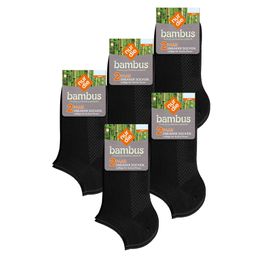 Nur Die Sneakersocken ' Bambus Sneaker ' Herren Gr&ouml;&szlig;e 39/42 schwarz
