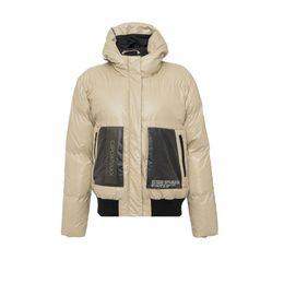 Cipo & Baxx Cipo & Baxx Winterjacke 'WM141', Steppjacke, w&auml;rd, transparente Fronttaschen Damen Gr&ouml;&szlig;e XXL beige