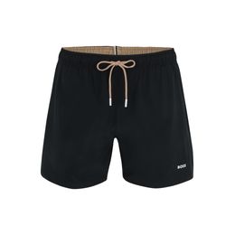 BOSS Badeshorts 'Tio' Herren Gr&ouml;&szlig;e S brokat / schwarz / wei&szlig;