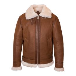 LOLUS &Uuml;bergangsjacke 'Vonrock' Herren Gr&ouml;&szlig;e 5XL cognac