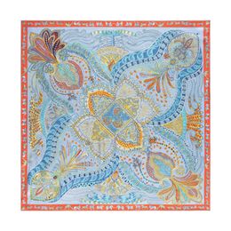 Roeckl T&uuml;cher ' VIBRANT PAISLEY ' Damen Gr&ouml;&szlig;e one size blau / himmelblau / pastellblau / hellblau / orange