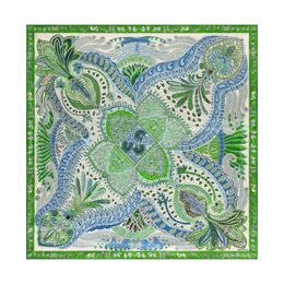 Roeckl T&uuml;cher ' VIBRANT PAISLEY ' Damen Gr&ouml;&szlig;e one size blau / himmelblau / hellblau / gr&uuml;n / grasgr&uuml;n / hellgr&uuml;n / dunkelgr&uuml;n