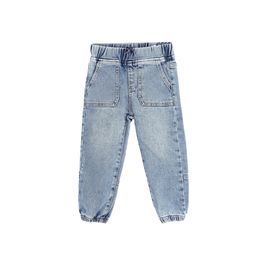 Solang Hose Denim-Jogger Stretch Jeans Unisex Jungen Gr&ouml;&szlig;e 80 blau