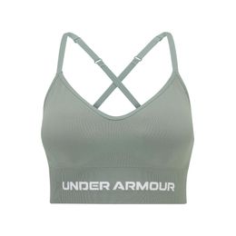 Under Armour Sport-BH 'Vanish' Damen Gr&ouml;&szlig;e L hellgr&uuml;n / wei&szlig;