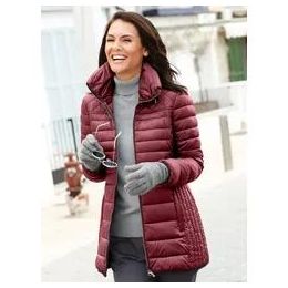 Steppjacke Casual Looks, Damen, Gr. 19, rot (bordeaux), 100% Polyamid, unifarben, figurumspielend, Jacken Steppjacke