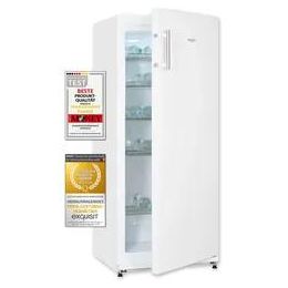 Exquisit Getr&auml;nkek&uuml;hlschrank "GKS29-V-H-280E weiss", Energieeffizienz: E (A-G), silber (wei&szlig;), B:60cm H:145,5cm T:62cm, K&uuml;hlschr&auml;nke, Praktisch & &uuml;bersichtlich: 254 L K&uuml;hlschrank mit Gitterablagen & LED