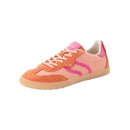 Tamaris Sneaker Damen Gr&ouml;&szlig;e 38 dunkelorange / altrosa / dunkelpink