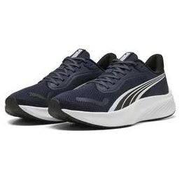 Trainingsschuh Puma "Pounce Lite Laufschuhe Erwachsene", Damen, Gr. 44, blau (navy blau), Obermaterial: Textil, Synthetik. Futter: Textil. Innensohle: Textil. Laufsohle: Gummi, Schuhe