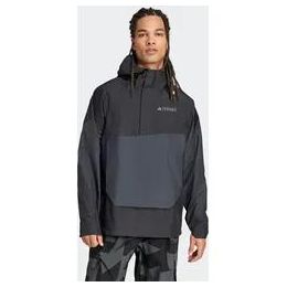 Outdoorjacke Adidas TERREX "XPLORIC 2.5L CLIMAPROOF ANORAK", Herren, Gr. XL, schwarz (schwarz, carbon), Obermaterial: 100% Polyester, Jacken Outdoorjacke