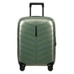 Hartschalen-Trolley Samsonite "ATTRIX, verschiedene Gr&ouml;&szlig;en und Farben", Gr. B/H/T: 40cm x 55cm x 20cm 38 l, gr&uuml;n (basil gr&uuml;n), Polypropylen, Strukturmuster, Koffer, aus Polypropylen, mit Bodenfach, Rei&szlig;verschlussfach und Tasche