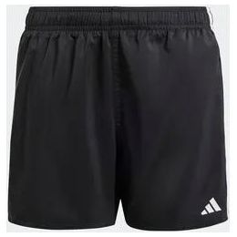 Badeshorts Adidas PERFORMANCE "3-STREIFEN KIDS", Jungen, Gr. 140, N-Gr, schwarz-wei&szlig; (schwarz, wei&szlig;), Obermaterial: 100% Polyester, Badehosen Badeshorts
