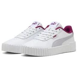Sneaker Puma "Carina 3.0 Sneakers M&auml;dchen", Damen, Gr. 37,5, wei&szlig; lila crush lila, Obermaterial: Synthetik, Textil, Kuhleder, Leder. Futter: Textil. Innensohle: Textil, Keine Angabe. Laufsohle: Gummi, Schuhe Sneaker