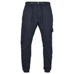 Cargohose Urban Classics "Urban Classics Herren Cargo Jogging Pants", Damen, Gr. S, US-Gr&ouml;&szlig;en, navy, 100% Baumwolle, unifarben, slim fit, Hosen Cargohose