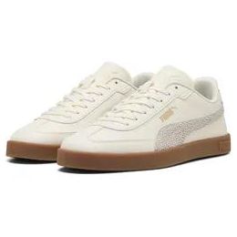 Sneaker Puma "Puma Club II Era Topcat Sneakers Damen", Damen, Gr. 40, frosted ivory rose latte wei&szlig; beige, Obermaterial: Kuhleder, Textil, Synthetik. Futter: Textil. Innensohle: Textil. Laufsohle: Gummi, Schuhe Sneaker