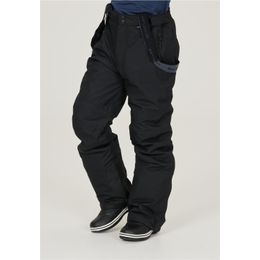 Skihose WHISTLER "Fairfax", M&auml;dchen, Gr. 128, EURO-Gr&ouml;&szlig;en, schwarz, 100% Polyester, unifarben, lang, Hosen Skihose, mit wind- und wasserdichter Funktionsmembran